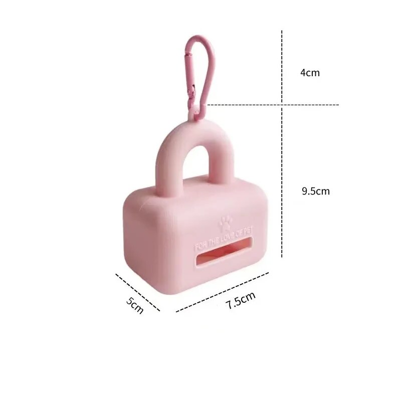 Держатель для пакетов для собак Розовый, pink