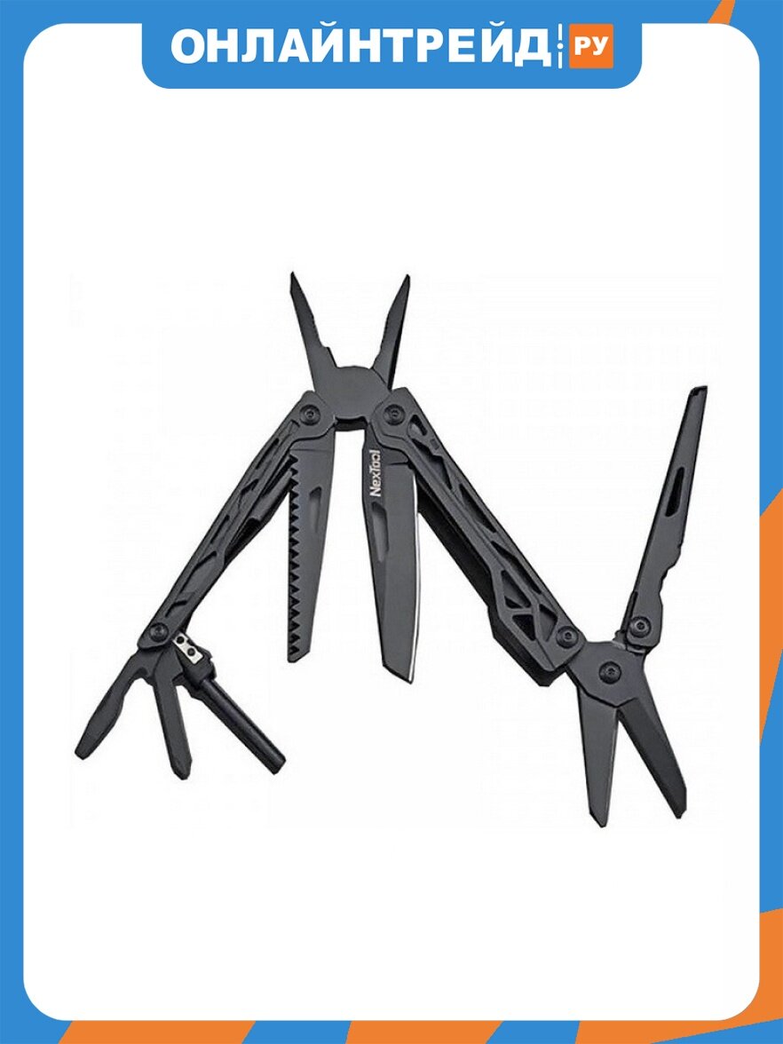 Мультитул Nextool Multifunctional Knife, 10 функций, черный (NE0123)