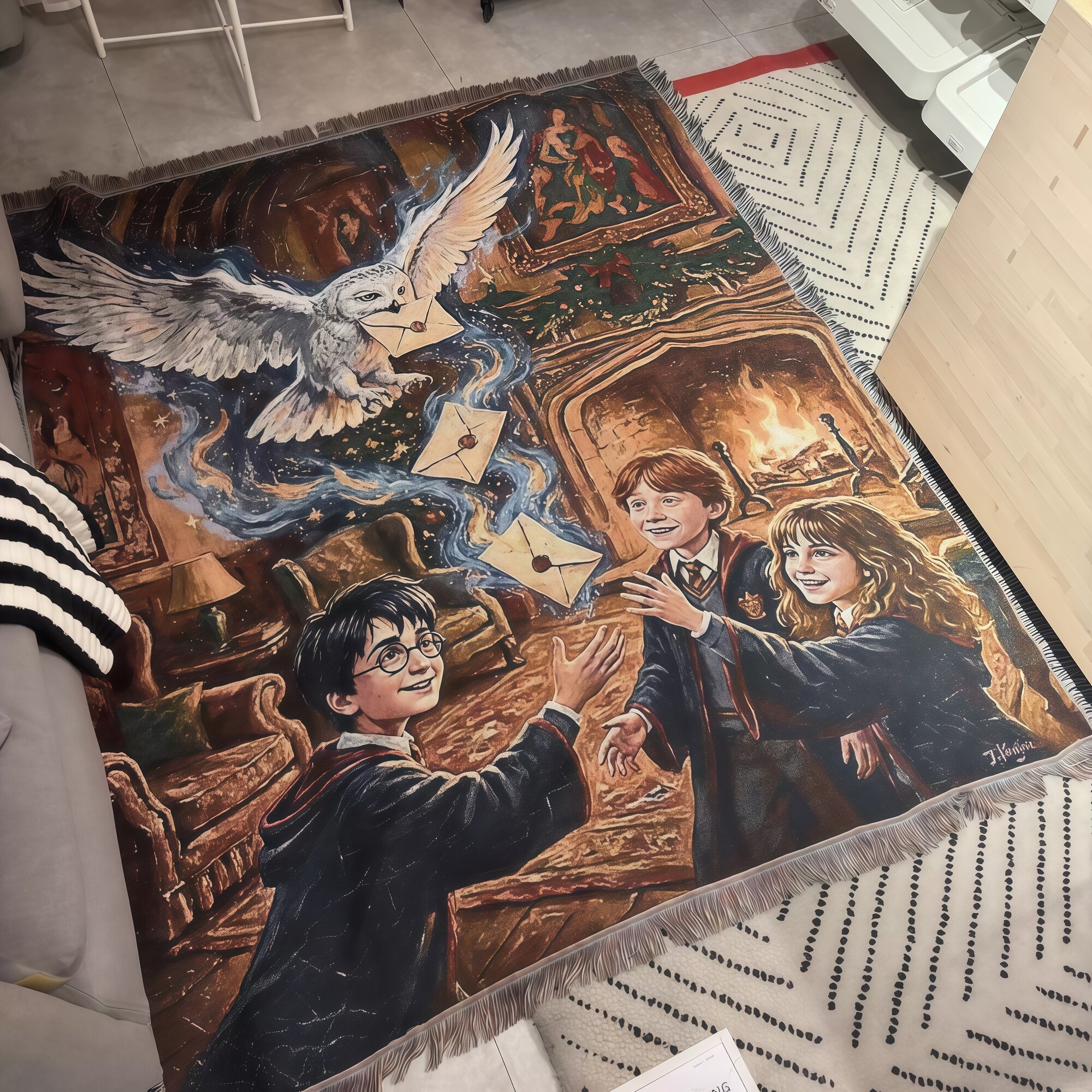 Ретро вязаное одеяло для дивана, magic, 130X160CMРетро вязаноеРождественская и новогодняя серия
