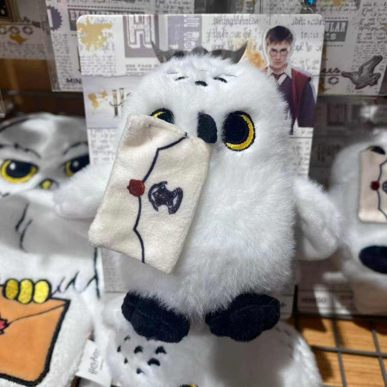 MINISO Гарри Поттер Совка Хедвиг Магнитная Плюшевая Игрушка Кукла Подарок Для Детей и Подростков