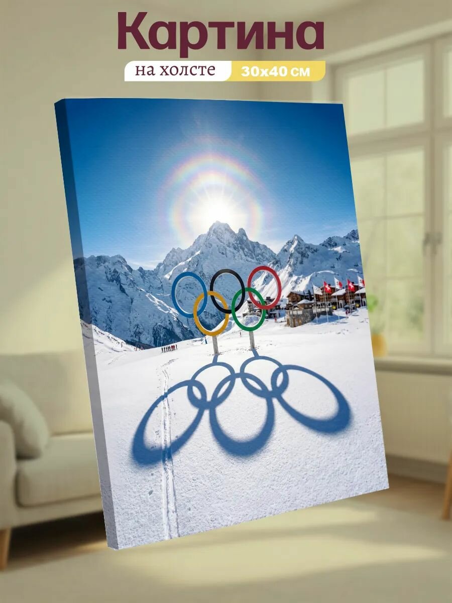 Картина на холсте Зимние виды спорта 2026 Олимпиада игры