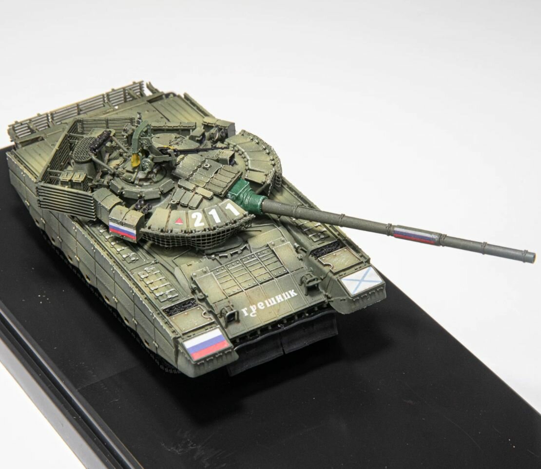 Готовая модель Т-80БВМ обр. 2023 г. Грешник 40-й бригады морской пехоты, 1:72, 5M