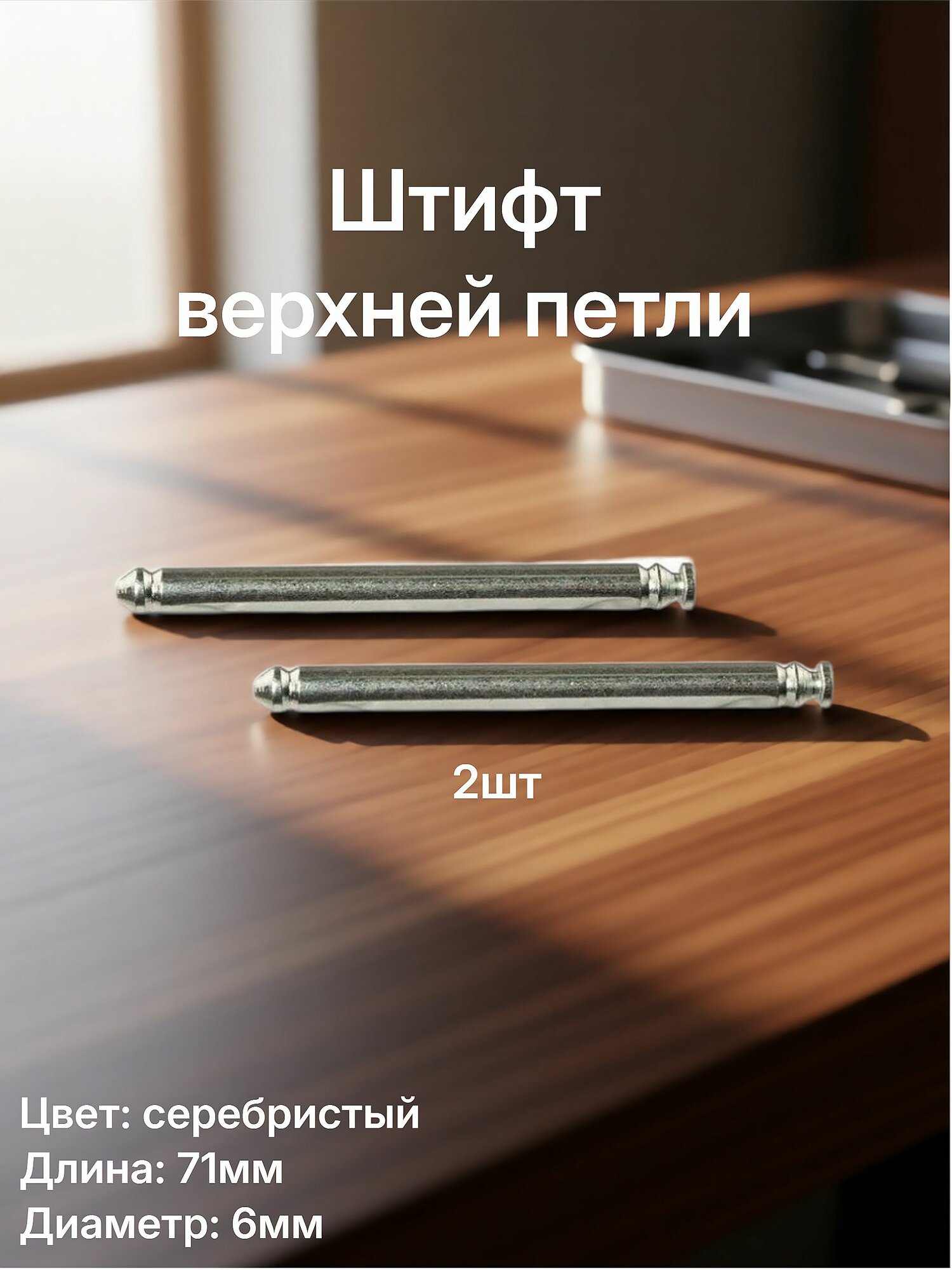 Штифт верхней петли на раме рото (ROTO) 2шт