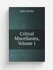 Critical Miscellanies, Volume 1