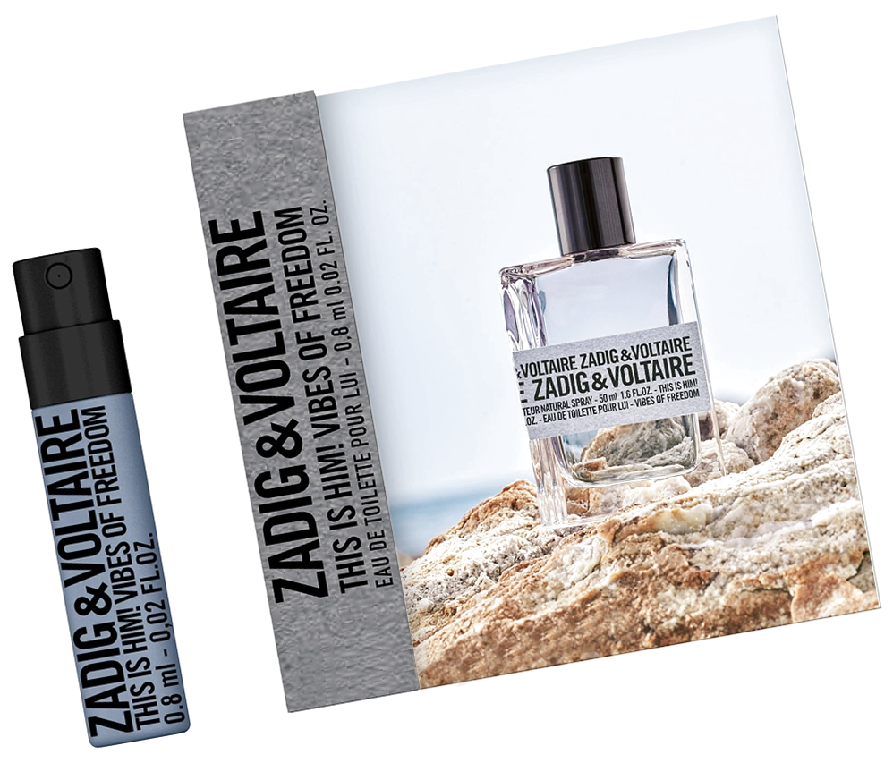 Туалетная вода для мужчин Zadig & Voltaire This Is Him Vibes Of Freedom, сэмпл 0.8 мл
