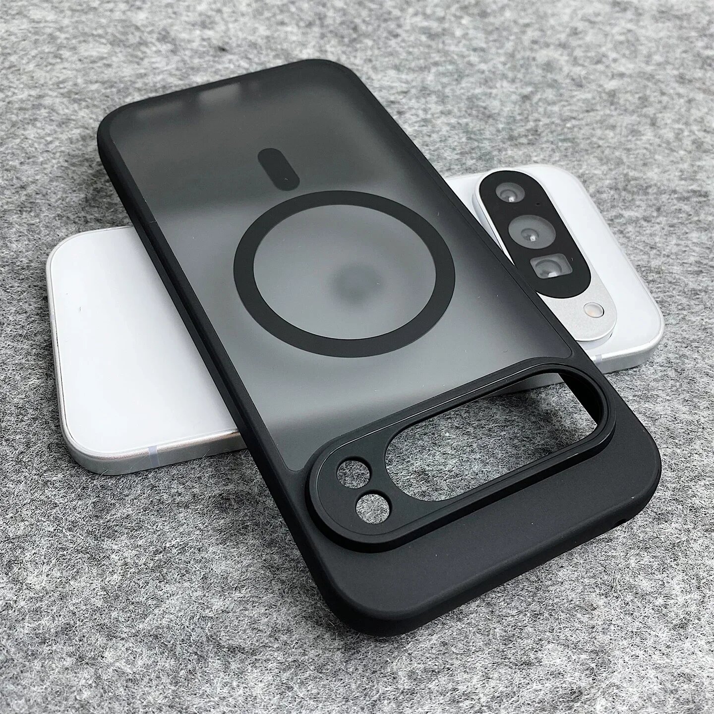 Матовый полупрозрачный магнитный чехол Magsafe для Google Pixel 10 9 ProXL 8 7 6 Pro 9A 8A 7A 6A Противоударный чехол с беспроводной зарядкой