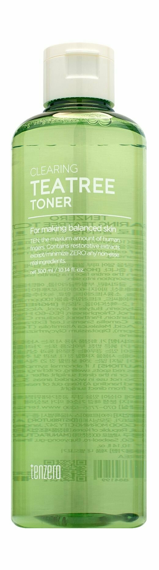 Противовоспалительный тонер для лица с экстрактом чайного дерева / Tenzero Tea Tree Clearing Toner