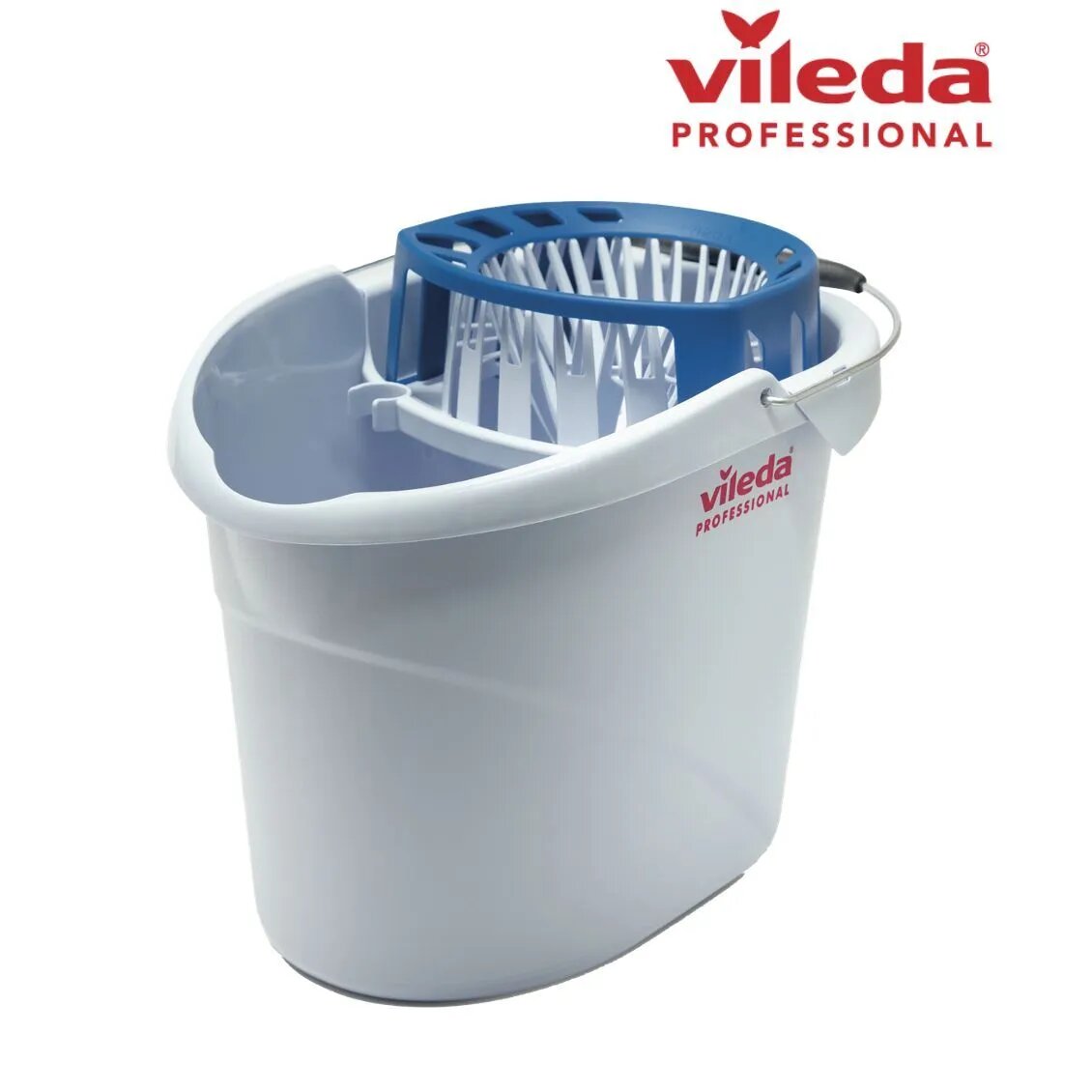 Ведро для отжима ленточных швабр c отжимом СуперМоп Vileda Professional, объем: 10 литров.