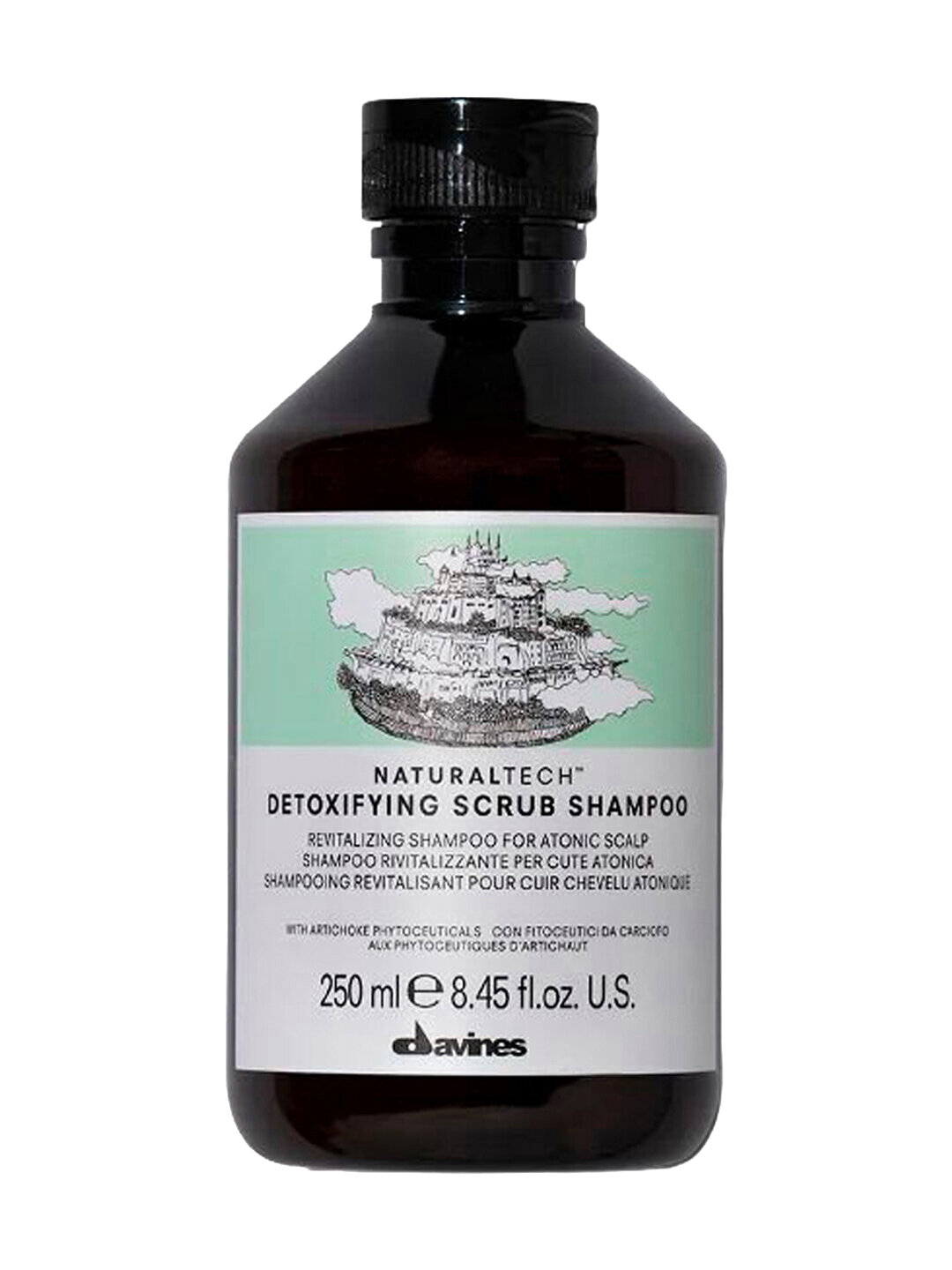 Детокс-шампунь-скраб для глубокого очищения кожи головы Detoxifying Davines, Италия