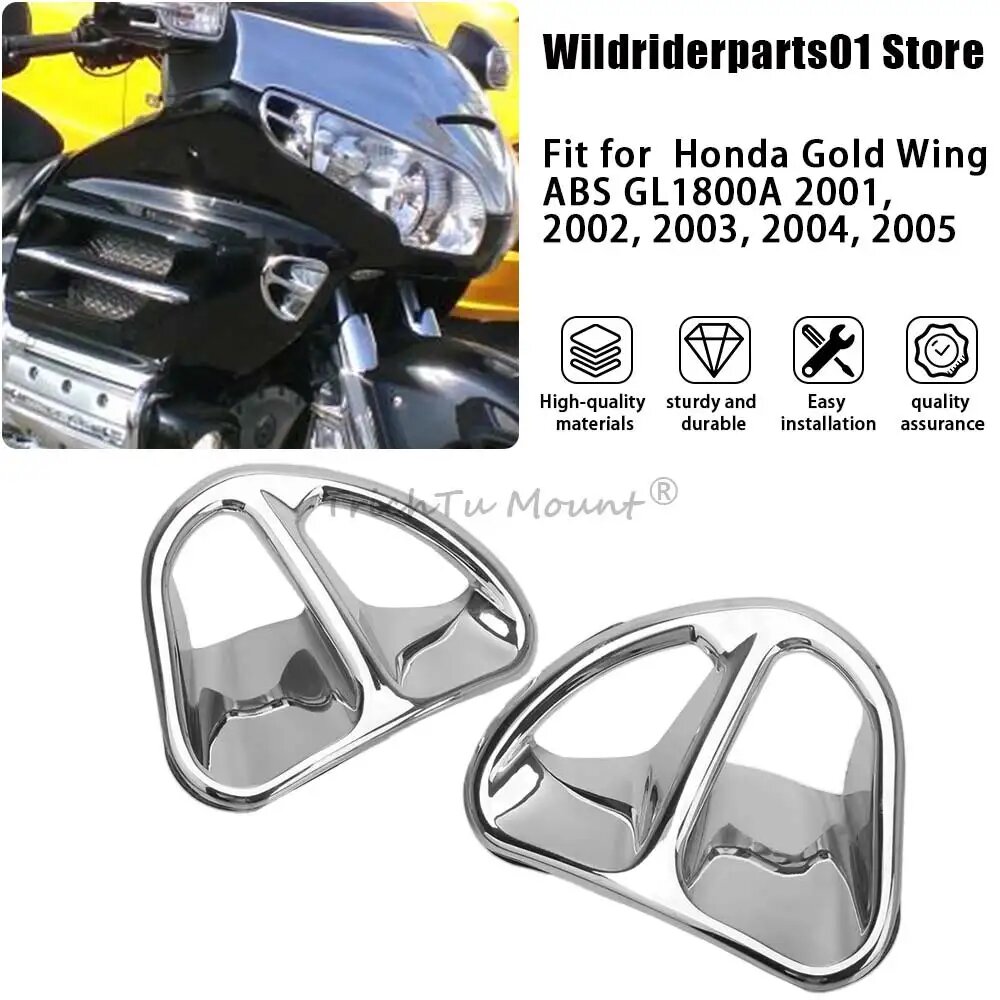 Для Honda Gold Wing Audio Comfort GL1800HP 2006-2017 часть мотоцикла левый и правый обтекатель решетки воздухозаборника АБС-пластик хром