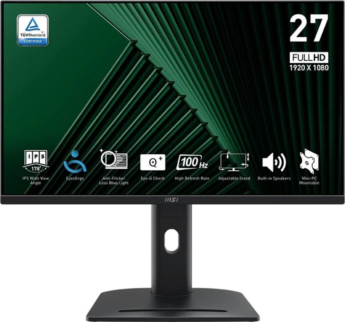 Монитор MSI PRO MP275PG (9S6-3PC39M-084), чёрный