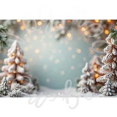 Фотофон зимний рождественский белый 120x80cm JRSD08120
