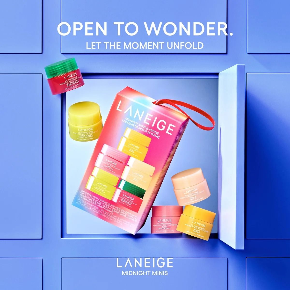 Laneige Набор средств для губ Midnight Minis, 5x3г