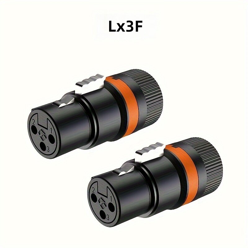 XLR кабели мужской-мужской и женский, 2 пары, модель LX3F*2, для микрофонов, микшеров, акустических систем и микшерных пультов