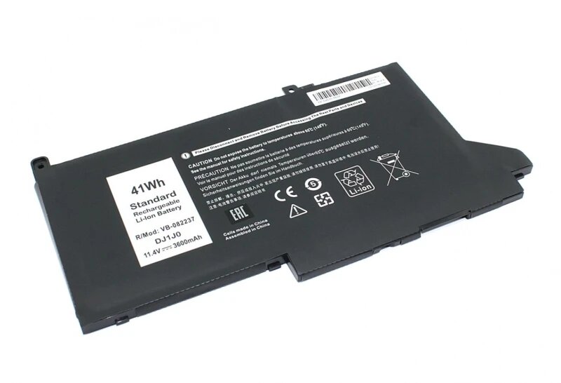 Аккумуляторная батарея для ноутбука Dell Latitude E7280 (DJ1J0) 11.4V 3600mAh OEM
