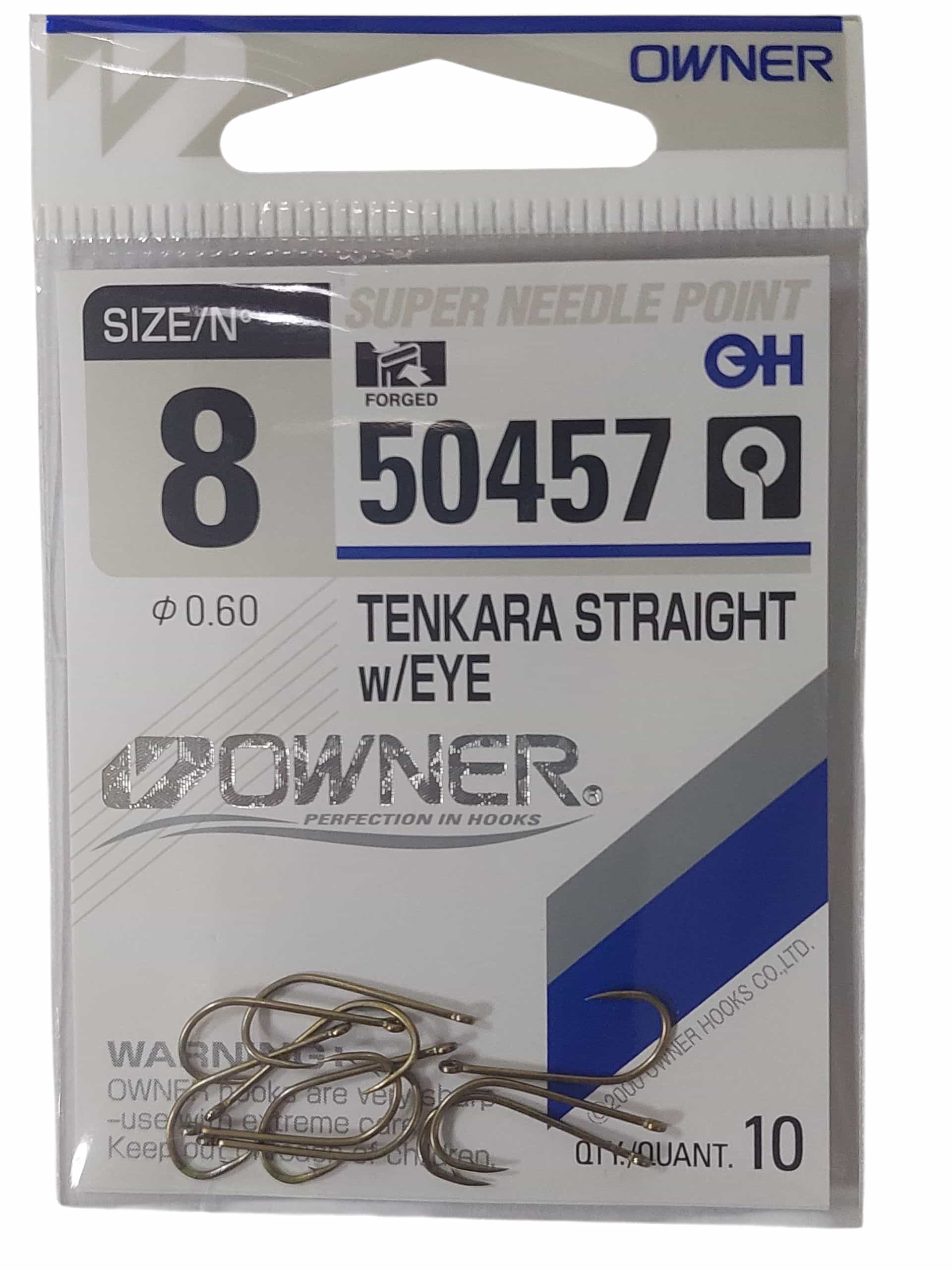 Крючки OWNER 50457 TENKARA-S с ушк. №8 бронза ((уп.10шт). пак)