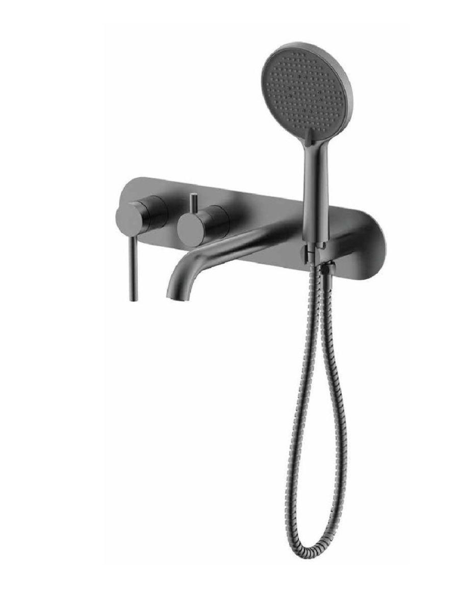 Смеситель для ванны Gappo G3306-9 цвет Оружейная сталь