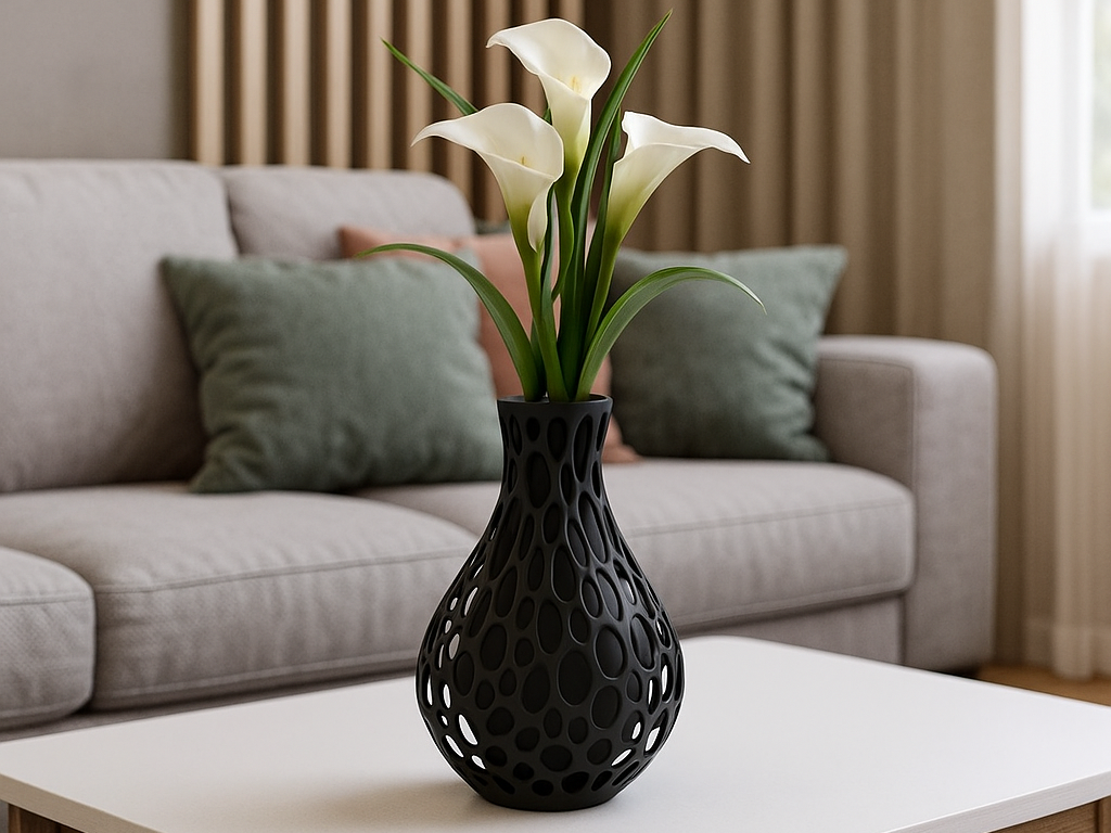 Ваза декоративная в стиле Вороного, 3D-печать, 3DOPRU арт. VASE-MW-1531566
