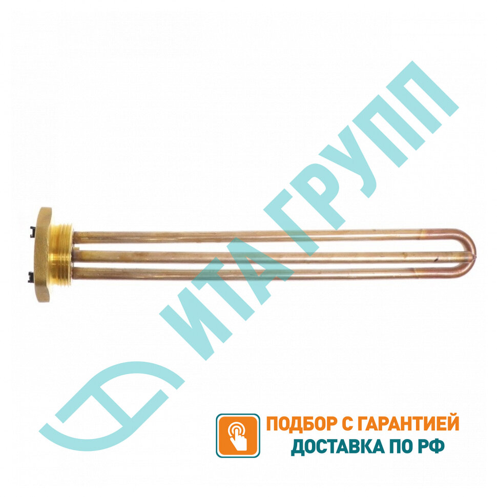 ТЭН 2,5кВт (2500Вт) RDT, резьбовой 42 мм для Ariston, De Luxe, Real, Thermex, под анод М6, 182245
