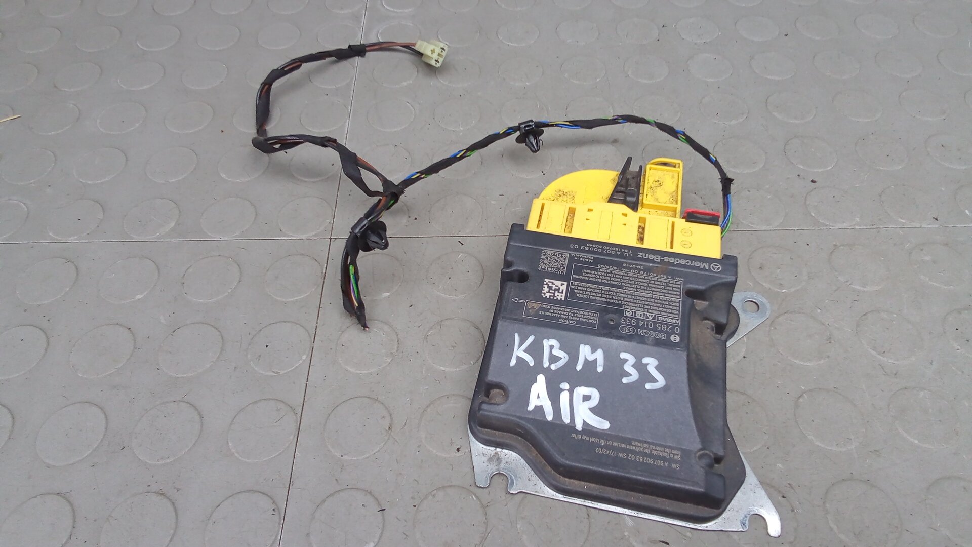 Блок управления airbag MERCEDES BENZ SPRINTER W907, Номер 0285014933