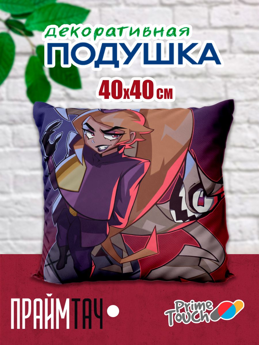 Подушка декоративная 40x40 см - мультфильм Gameoverse (Геймоверс) Кит