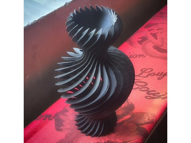 Ваза декоративная спиральная, 3D-печать, 3DOPRU арт. VASE-PR-450499