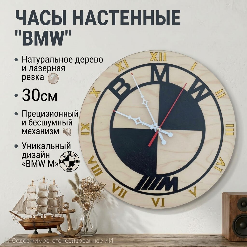 Часы настенные диаметром 30 см, дерево эпоксидная смола, ручная работа.