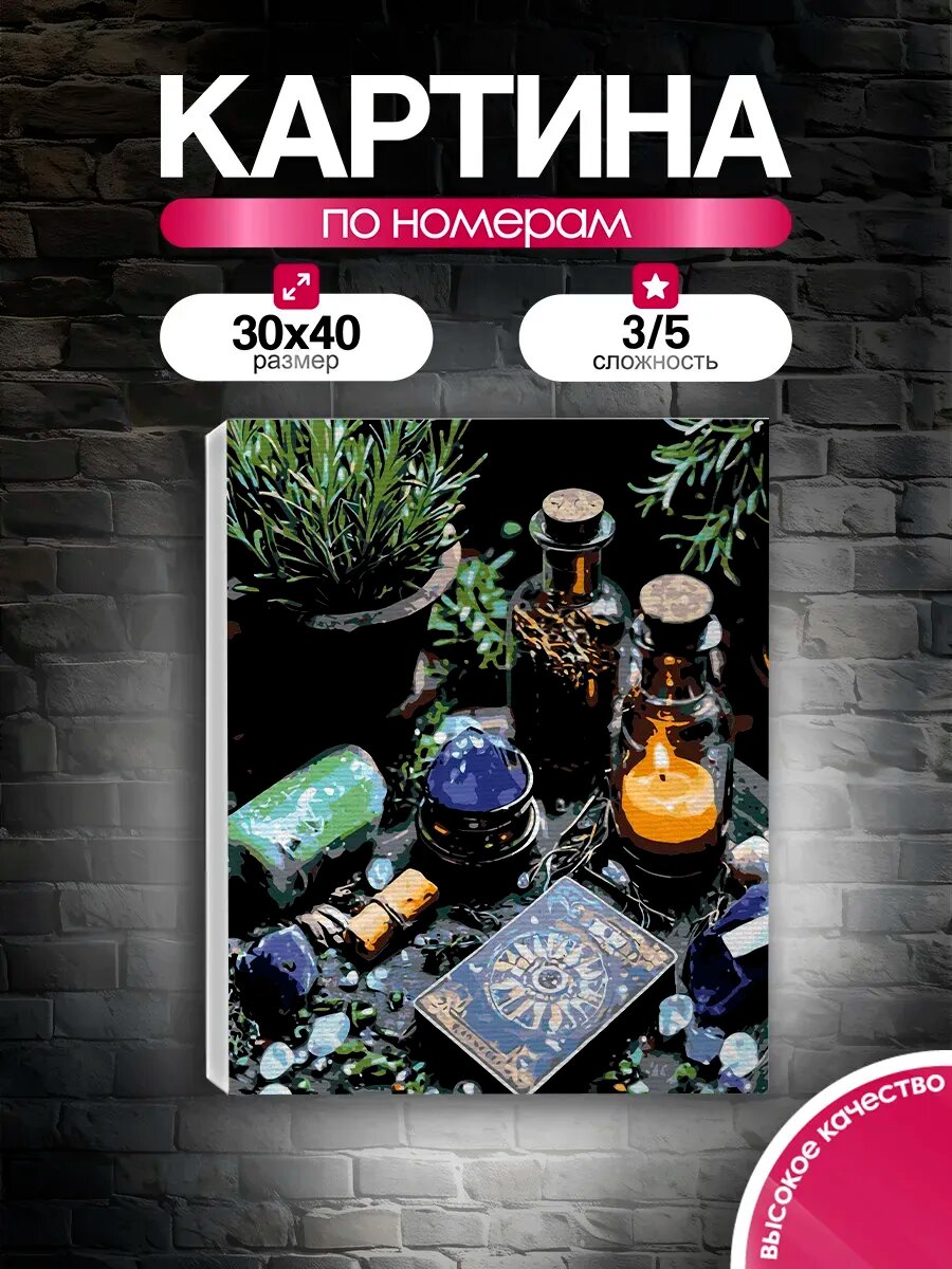 Картина по номерам 30x40 Лесная травница