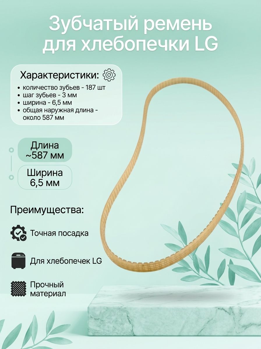 Ремень для Хлебопечки LG HB-1001, HB-1001CJ