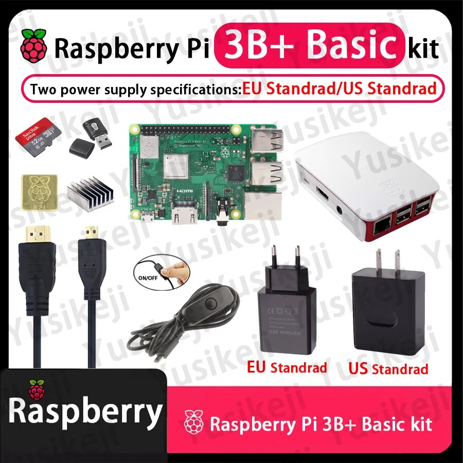 Raspberry Pi 3B+ Комплект EU kit — фото 1