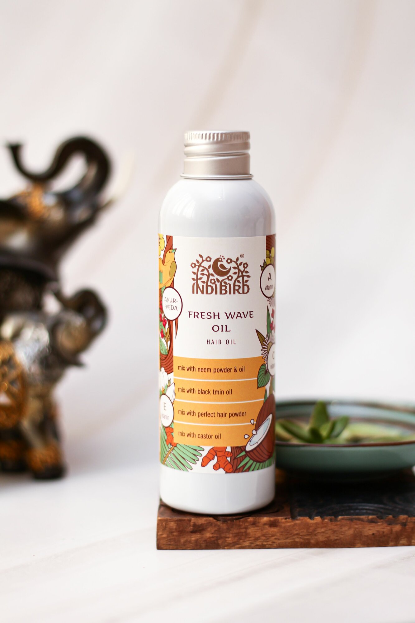 Масло для волос против перхоти Свежая волна (Fresh Wave Hair Oil), Indibird,150 мл