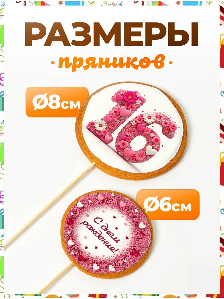 Топпер на торт 16 лет — фото 1