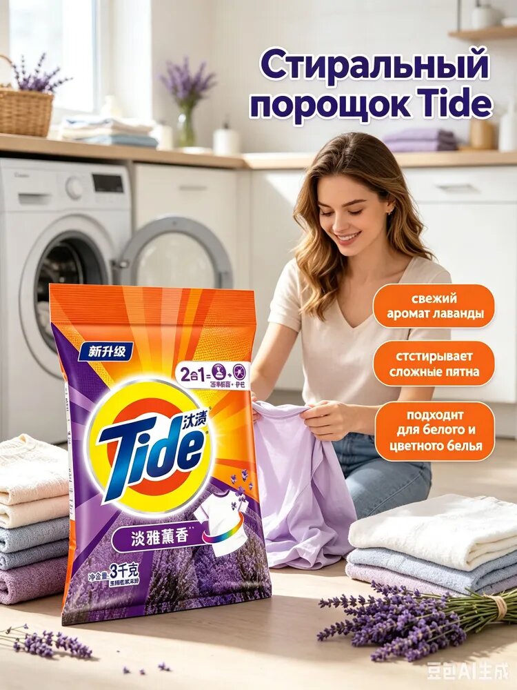 Стиральный порошок 3000 г 2 стирок Для белых тканей, Для цветных тканей