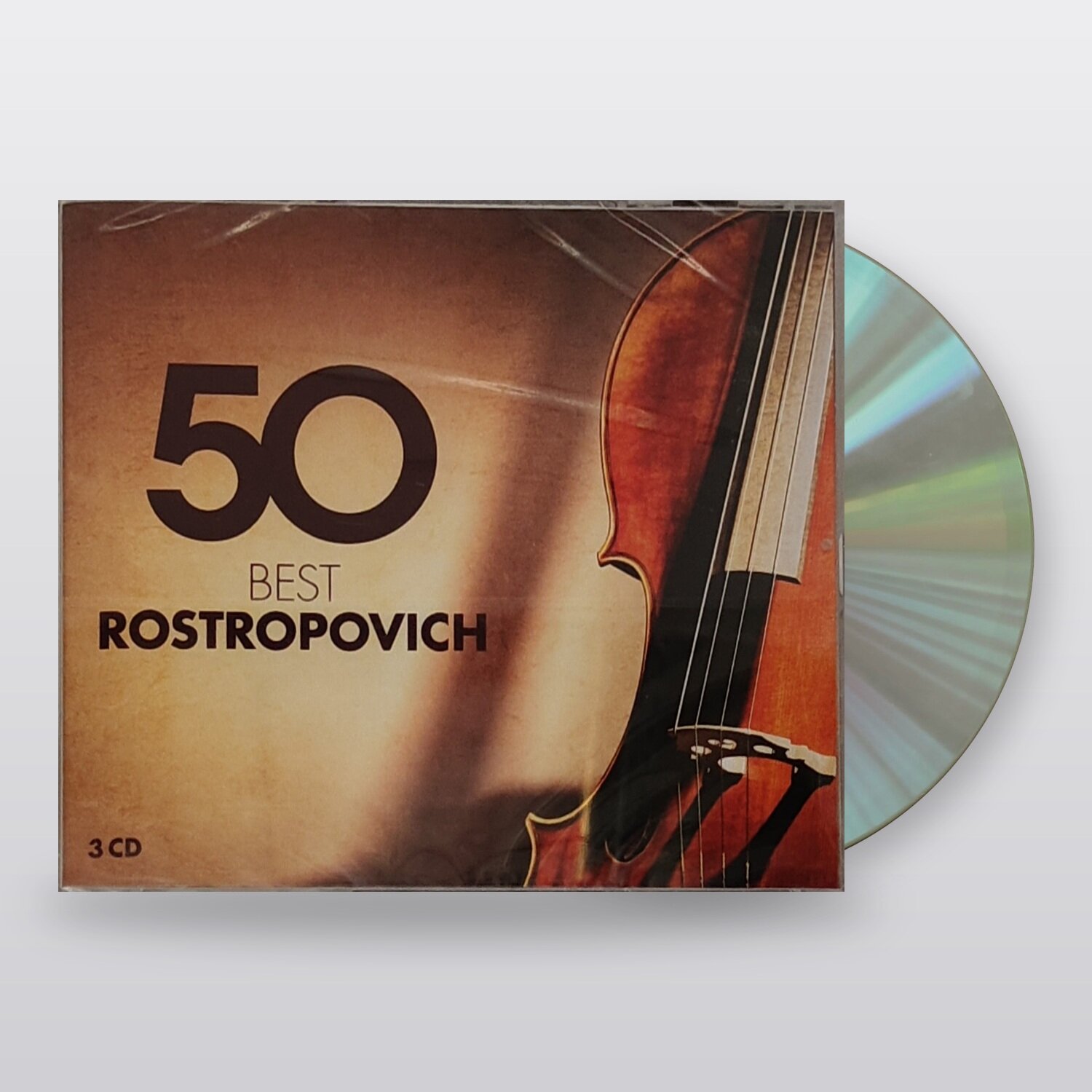 Аудио CD Мстислав Ростропович. 50 Best Rostropovich (3 CD)