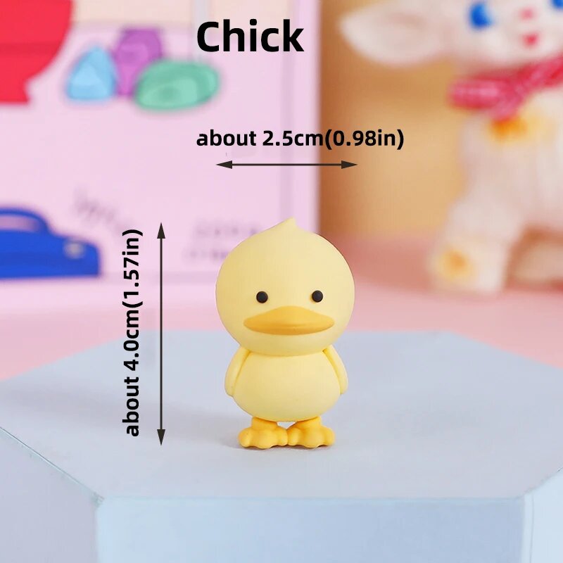Миниатюрная фигурка цыпленка, 4.0см, 2.5см, Цвет: 9