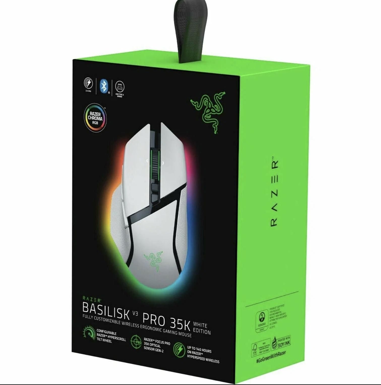 Компьютерная мышь беспроводная Razer Basilisk V3 Pro 35K, White