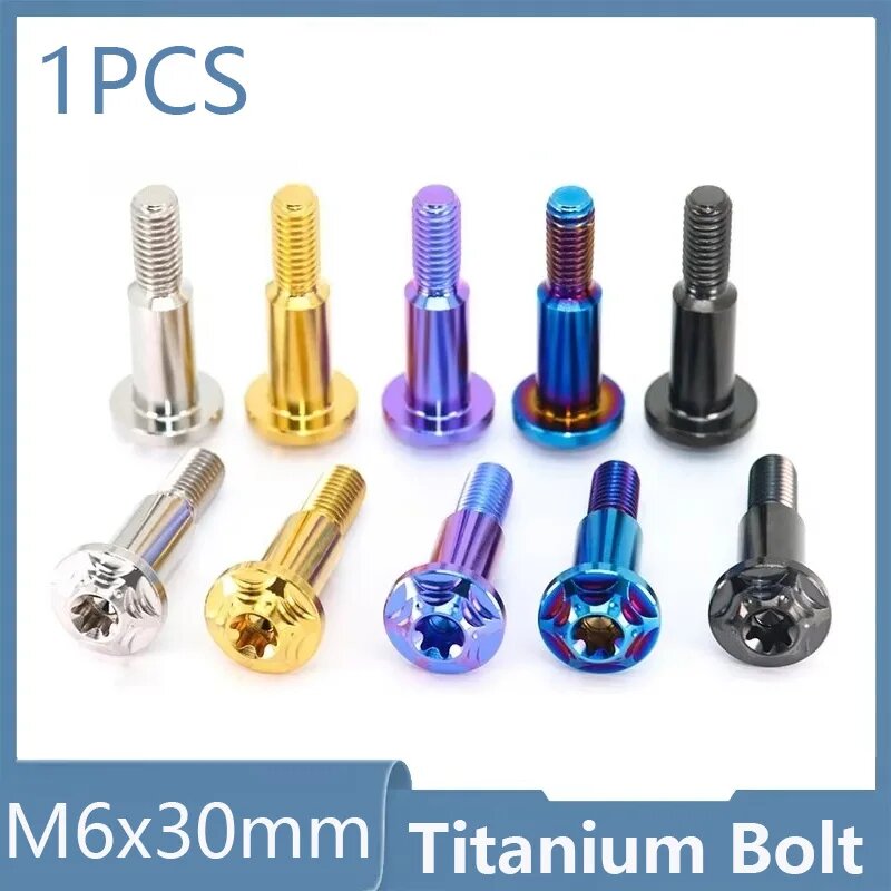 Винт М6x30 мм титановый сплав TC4 для мотоцикла Серебряный, Titanium color
