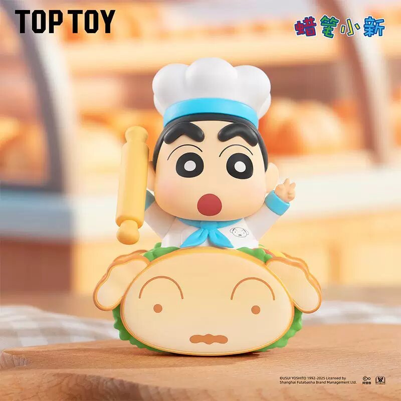 TOPTOY Crayon Shin-chan Chef Sandwich Blind Box Неповрежденная упаковка