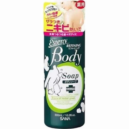 SANA Очищающее средство для проблемной кожи тела Esteny Body Refining Soap 300мл (аромат свежих трав)