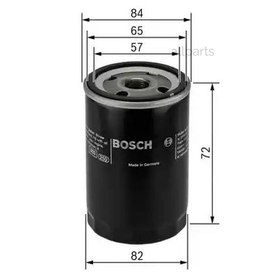 BOSCH 0986452035 фильтр масляный!\ Nissan Micra 1.0-1.2i 82-92