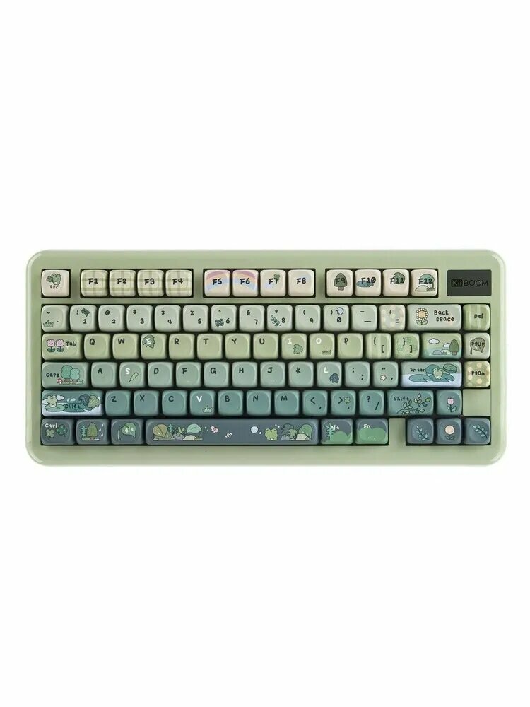 KiiBOOM Игровая клавиатура беспроводная KiiBOOM Phantom81 Lite US Version-Green, (KiiBOOM Mochi Switch), Английская раскладка, зеленый