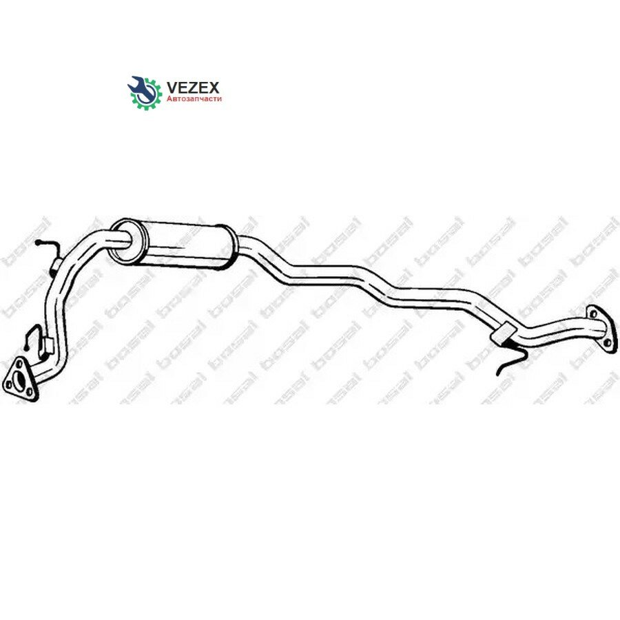 BOSAL 283-451 Глушитель (средняя часть)