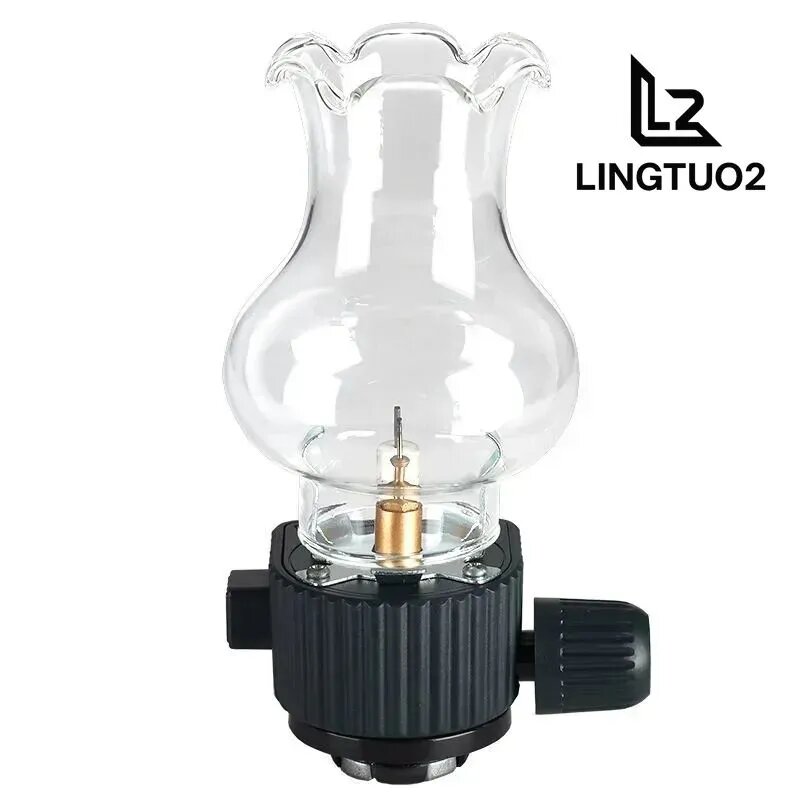 Кемпинговый фонарь LINGTUO2 Газовая лампа с регулировкой яркости, для пикников и походов, прозрачный/белый