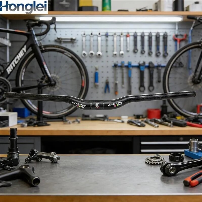 Руль Ritchey Mountain Bike Gloss 3K, полностью карбоновый, высота 31,8 мм.