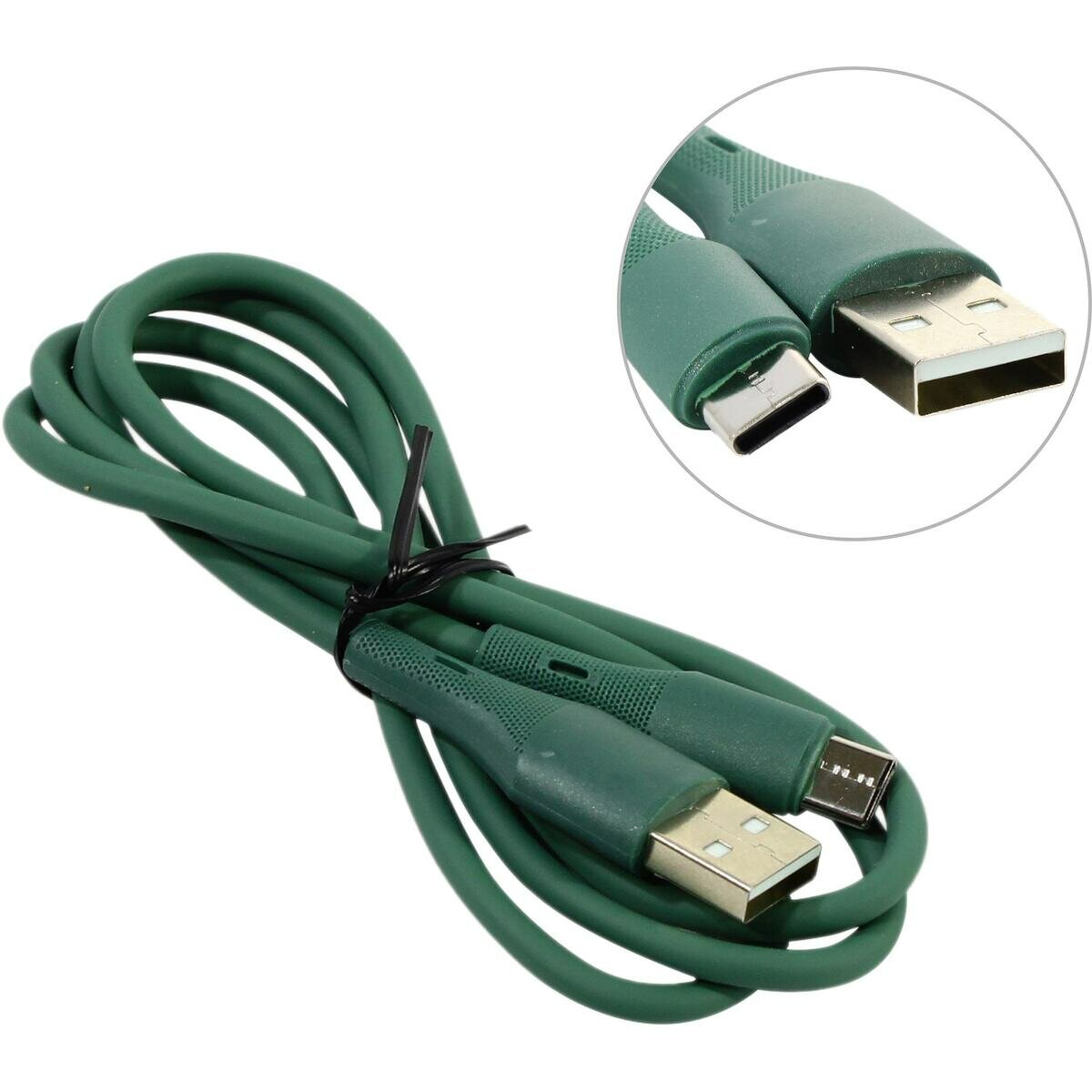 Cablexpert CC-USB2S-AMCM-1M-GN Кабель USB2.0 AM-- CM 1м