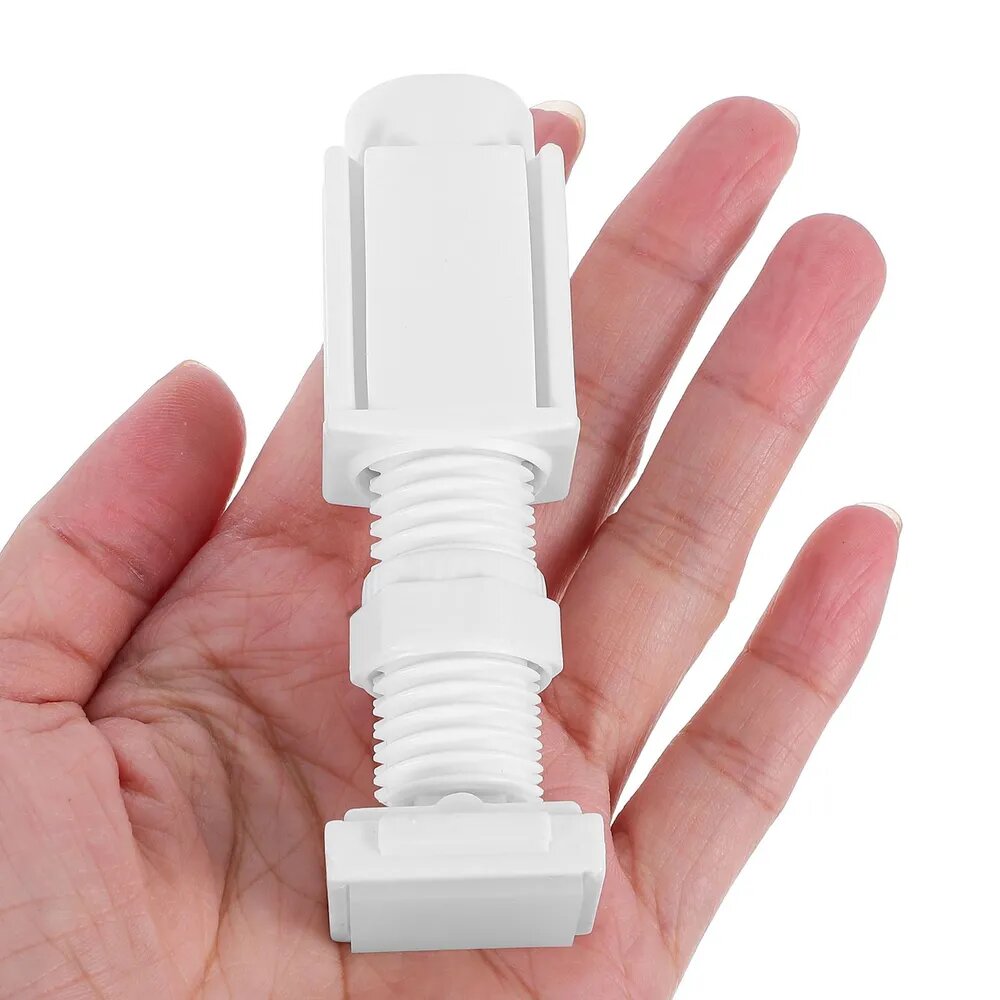 Пластиковые монтажные крепления для горизонтальных жалюзи без сверления белого цвета для оформления интерьера