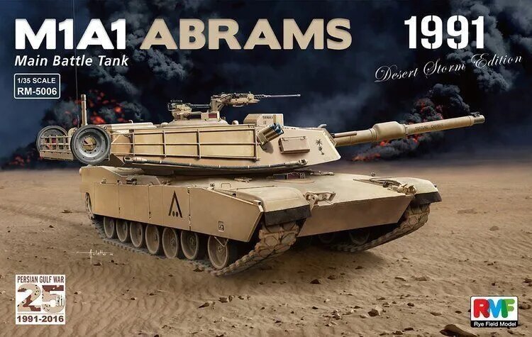 RFM 5006 1/35 us mbt m1a1 abrams 1991 Desert Storm Edition Модель танка