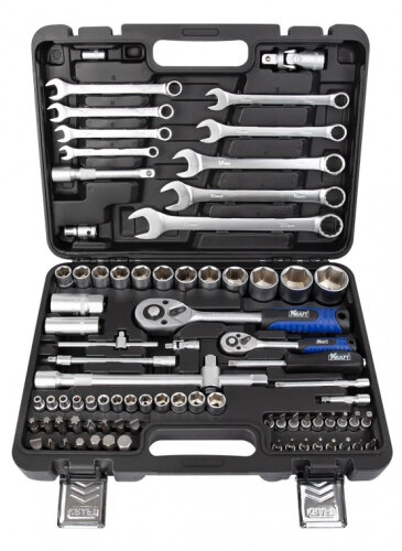 Набор инструмента Kraft 1/2"DR и 1/4"DR 82 предмета, Master