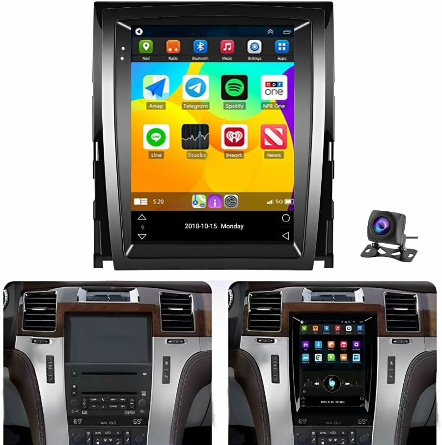 Автомобильная стереосистема Android 13, совместимая с Cadillac Escalade 2007–2014 гг, для радио Cadillac Sailway SLS,