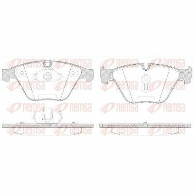 Колодки тормозные передние REMSA 0857.50 Bmw 5 F10, F11 хdrIVe 11->
